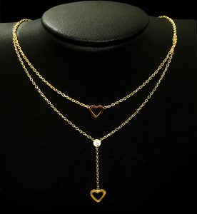 Simple Heart necklace - Amila Gold House
